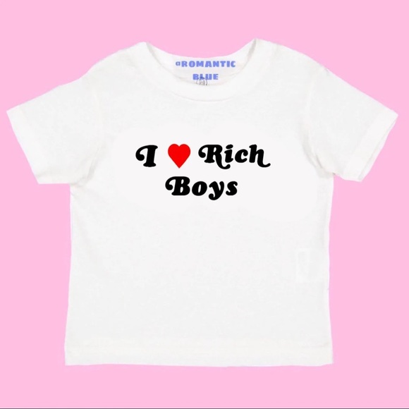 Tops | I Love Rich Boys Top | Poshmark